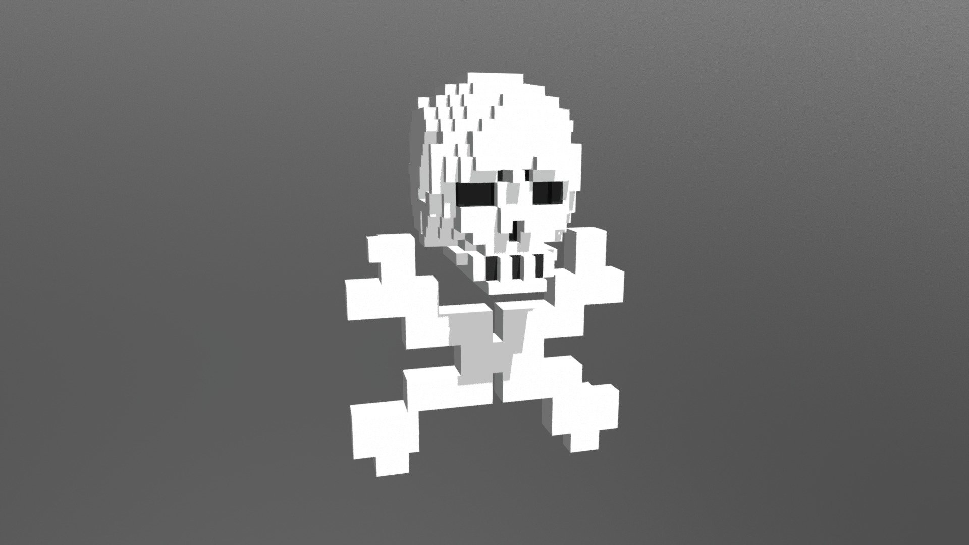 Skull 3D Voxel Art - 3D model by zegnor [b20fca6] - Sketchfab
