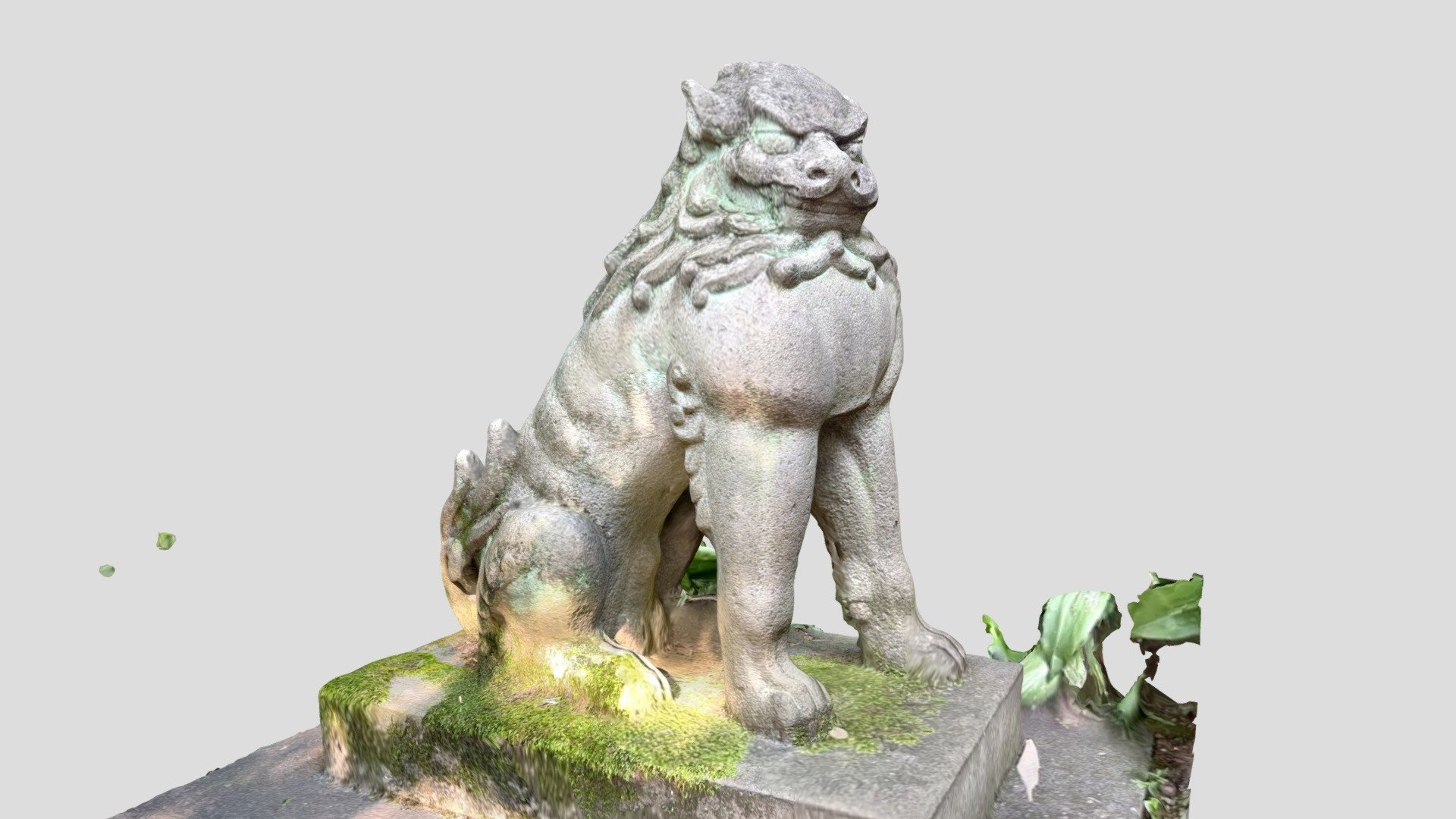 Japanese Lion Statue scan - 3D model by gmatelzon [b211215] - Sketchfab