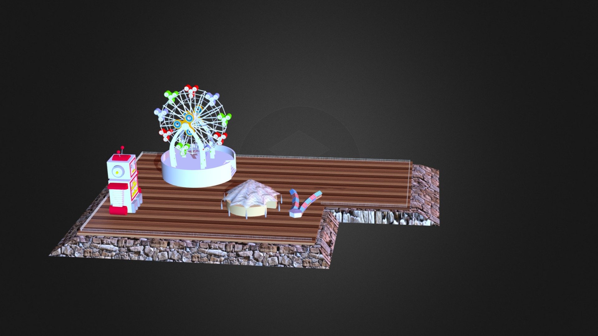 amusement park concept - 3D model by Harpalartx [b2117ae] - Sketchfab