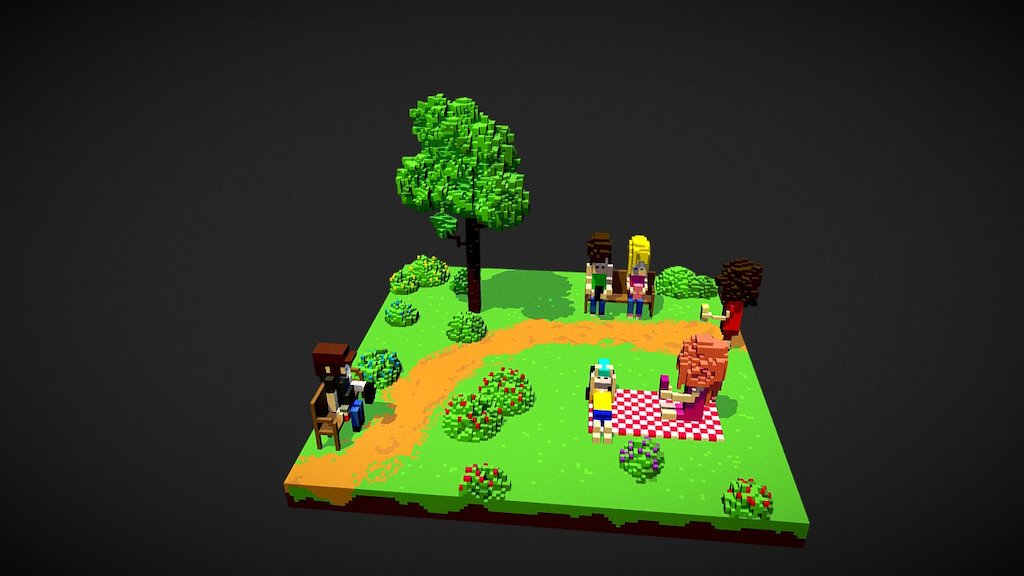 Park - 3D model by RascalFelipe [b211bcd] - Sketchfab