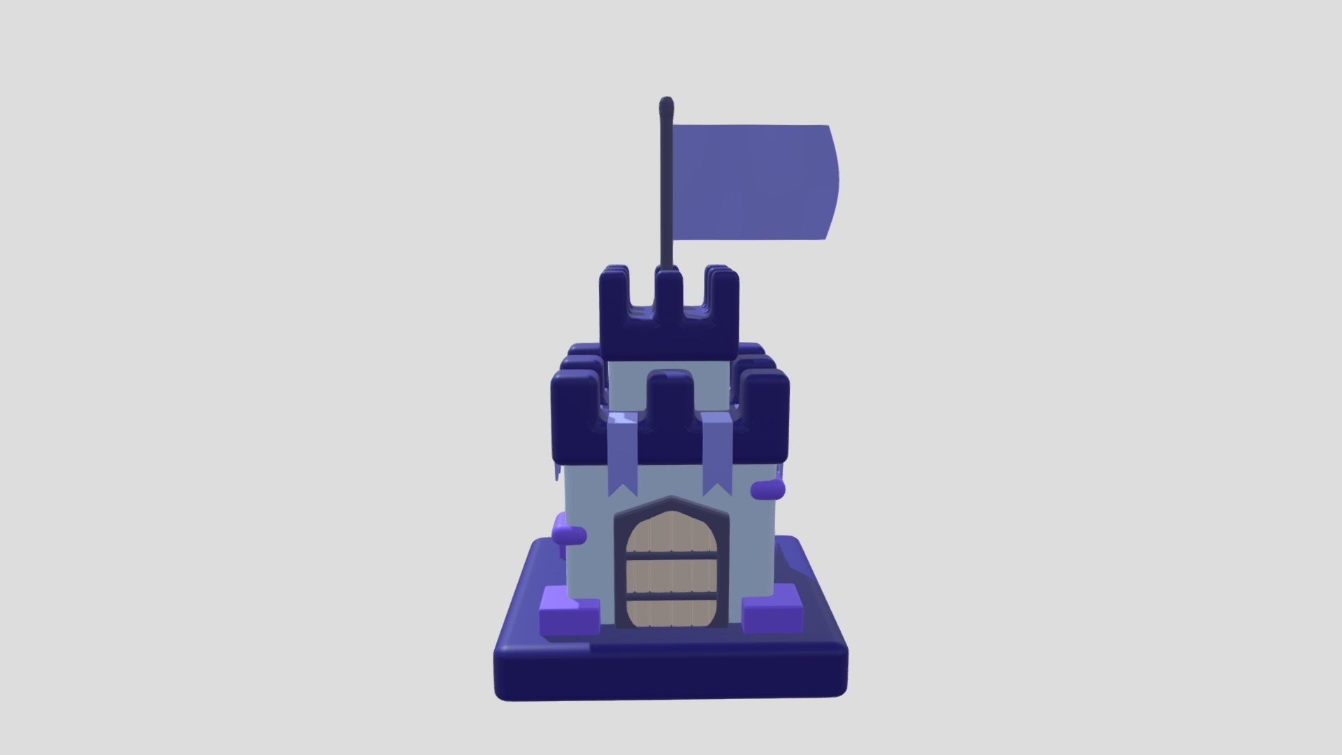 Simple Castle Medieval - 3D model by GamjAO [b2165d3] - Sketchfab