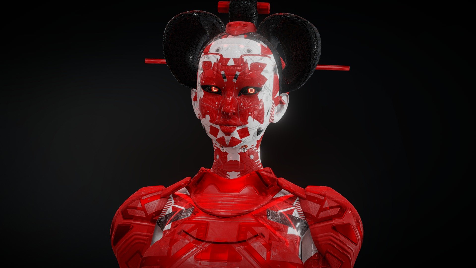 CYBER GEISHA v1.2 By Oscar creativo - Buy Royalty Free 3D model by ...