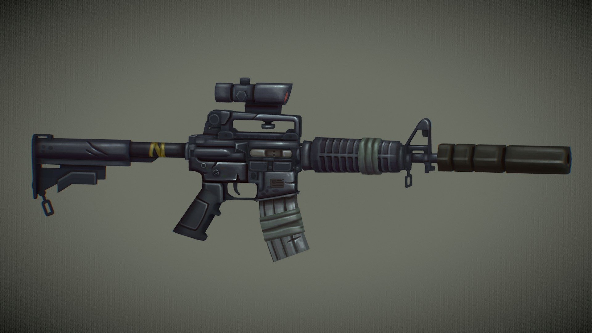 Stylized Low Poly M733 - Buy Royalty Free 3D model by Gabriel (@GabrieI ...