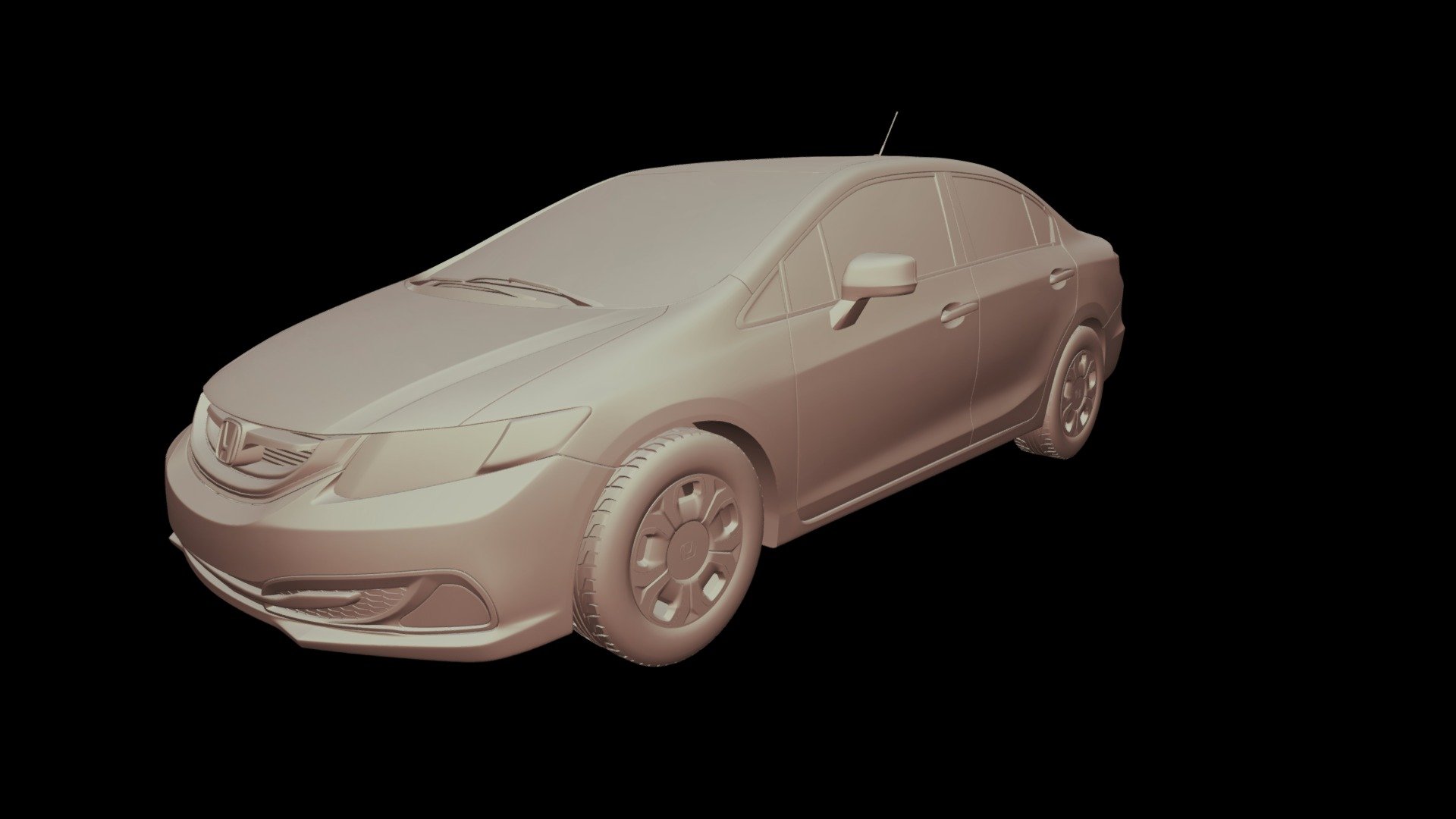 Honda Civic Sedan 2013 Usa Z3D+ Model - 3D model by zatar3d ...