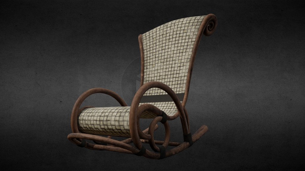 Rocking Chair - 3D model by chris_b [b21c486] - Sketchfab