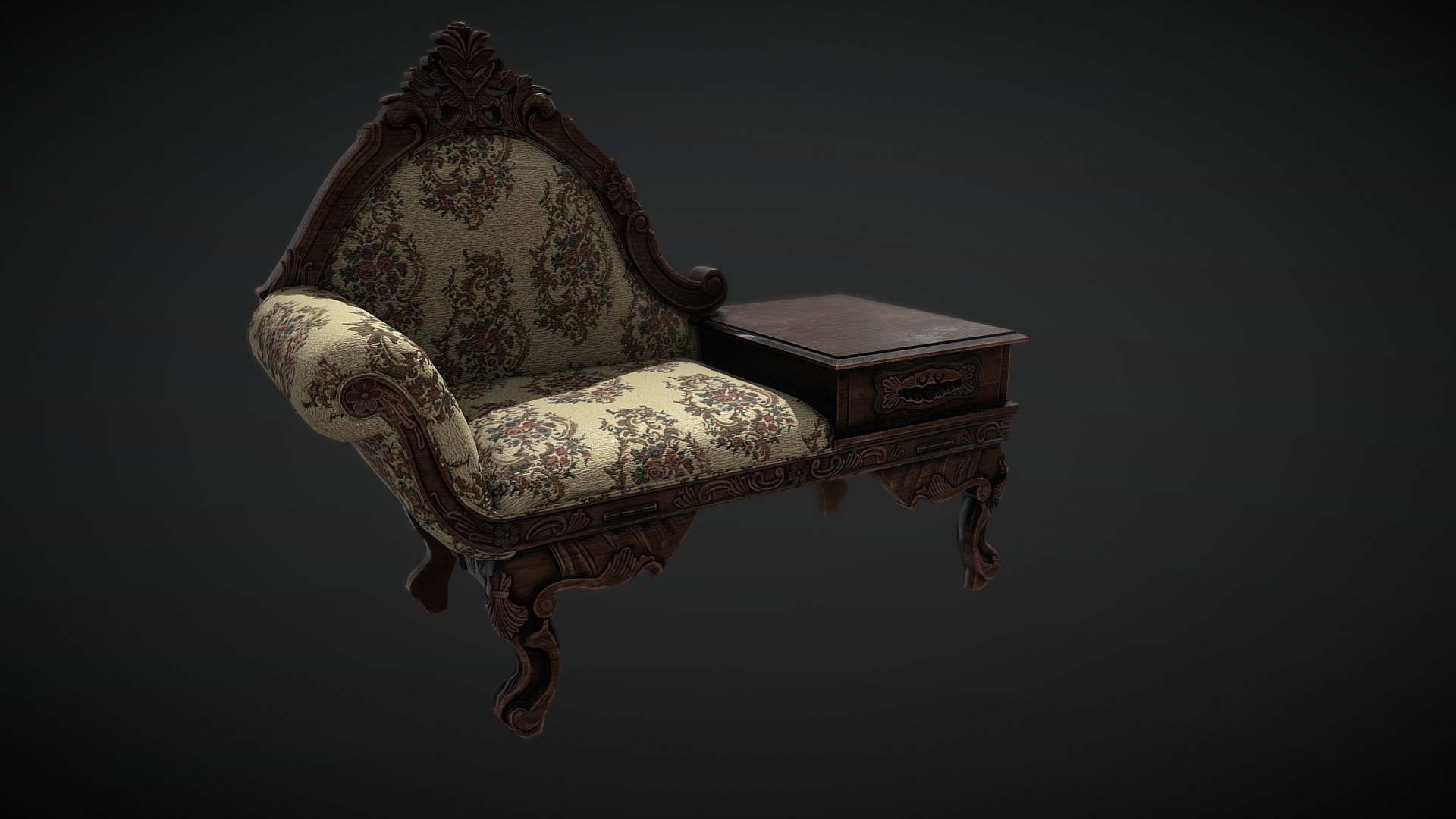 Victorian Bench - 3D model by Delphine Lacroix (@Ker0tan) [b21f775 ...