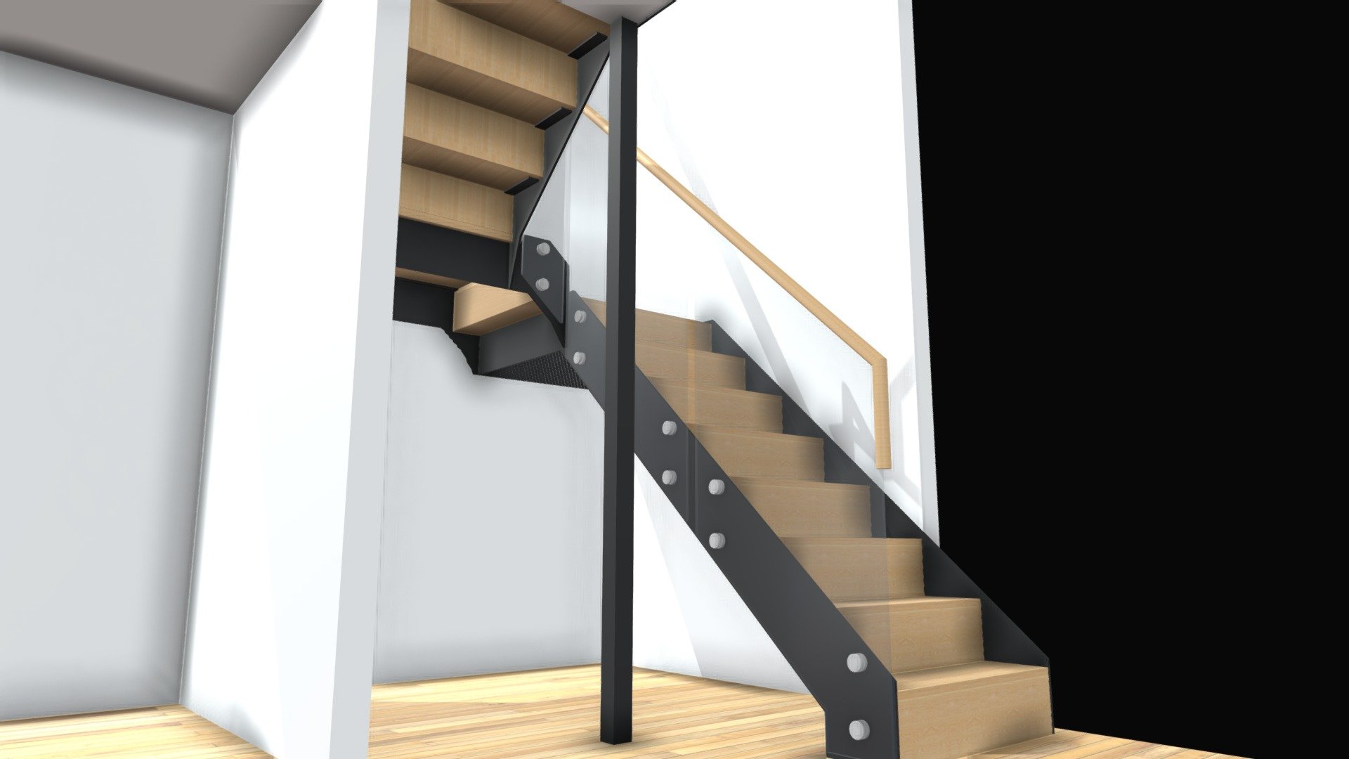 23002 Harden - Initial Design - 3D model by The Metal Staircase Company ...