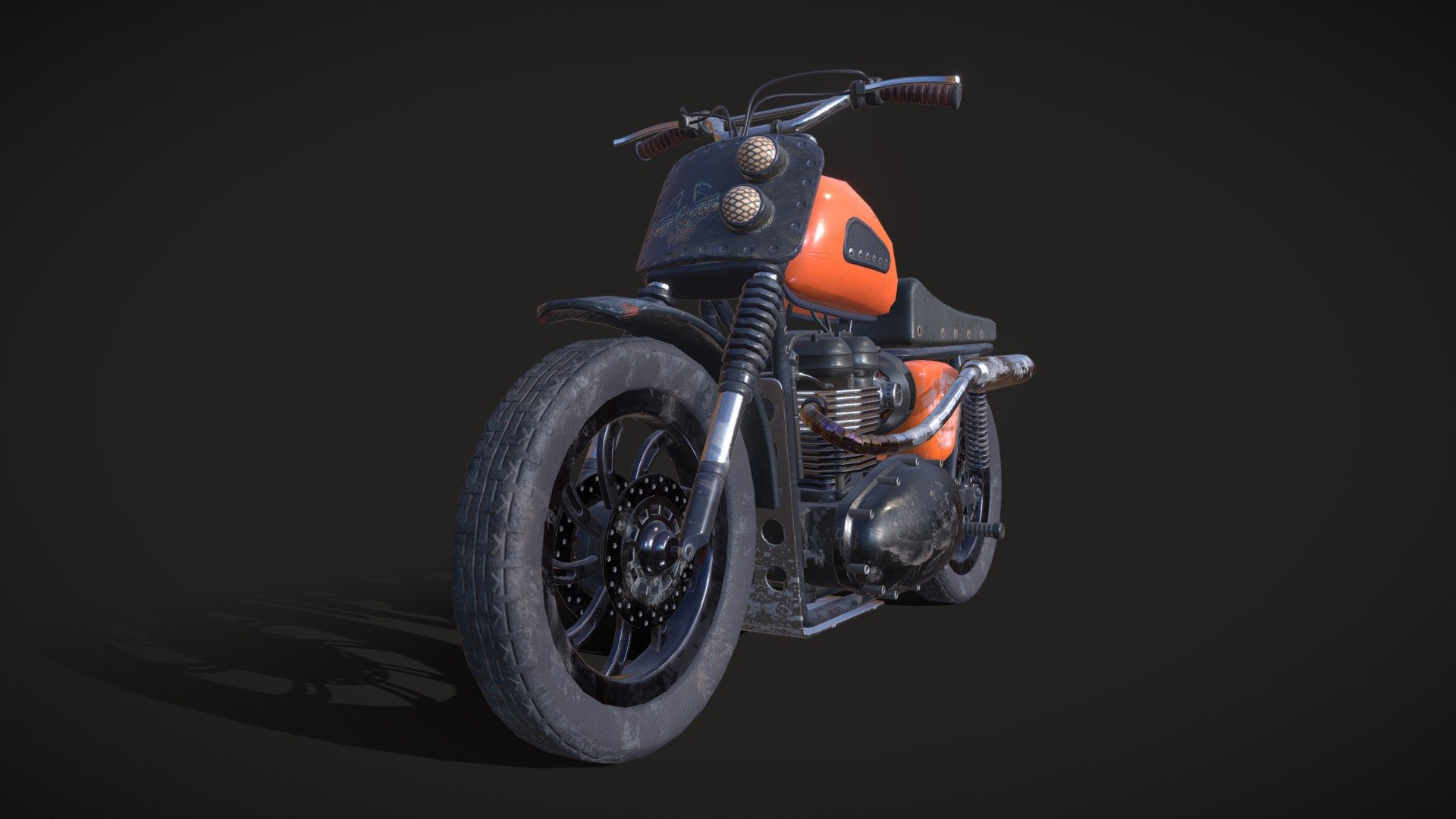 Motorcycle Triumph - 3D model by ShuburuNabu [b22024d] - Sketchfab