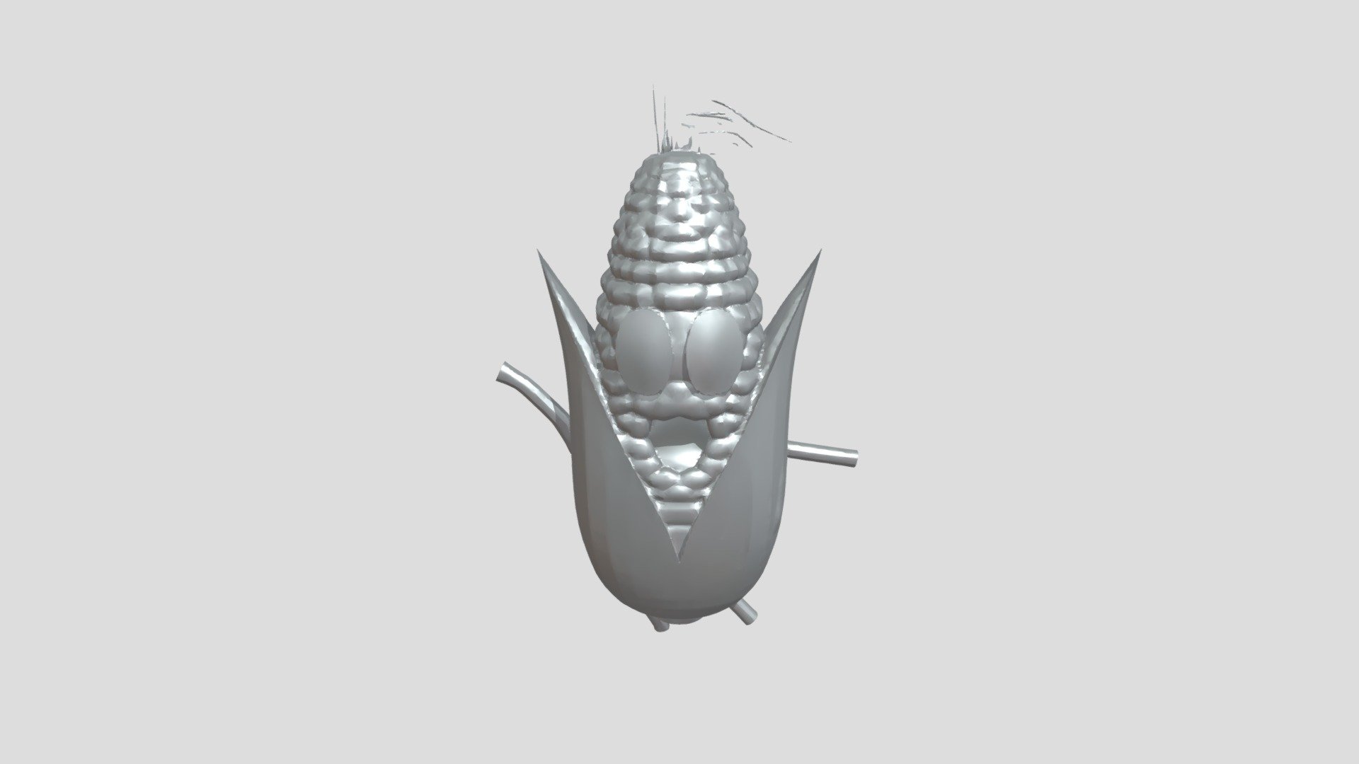 Anthropomorphic corn character - 3D model by promocioncreativa1 ...