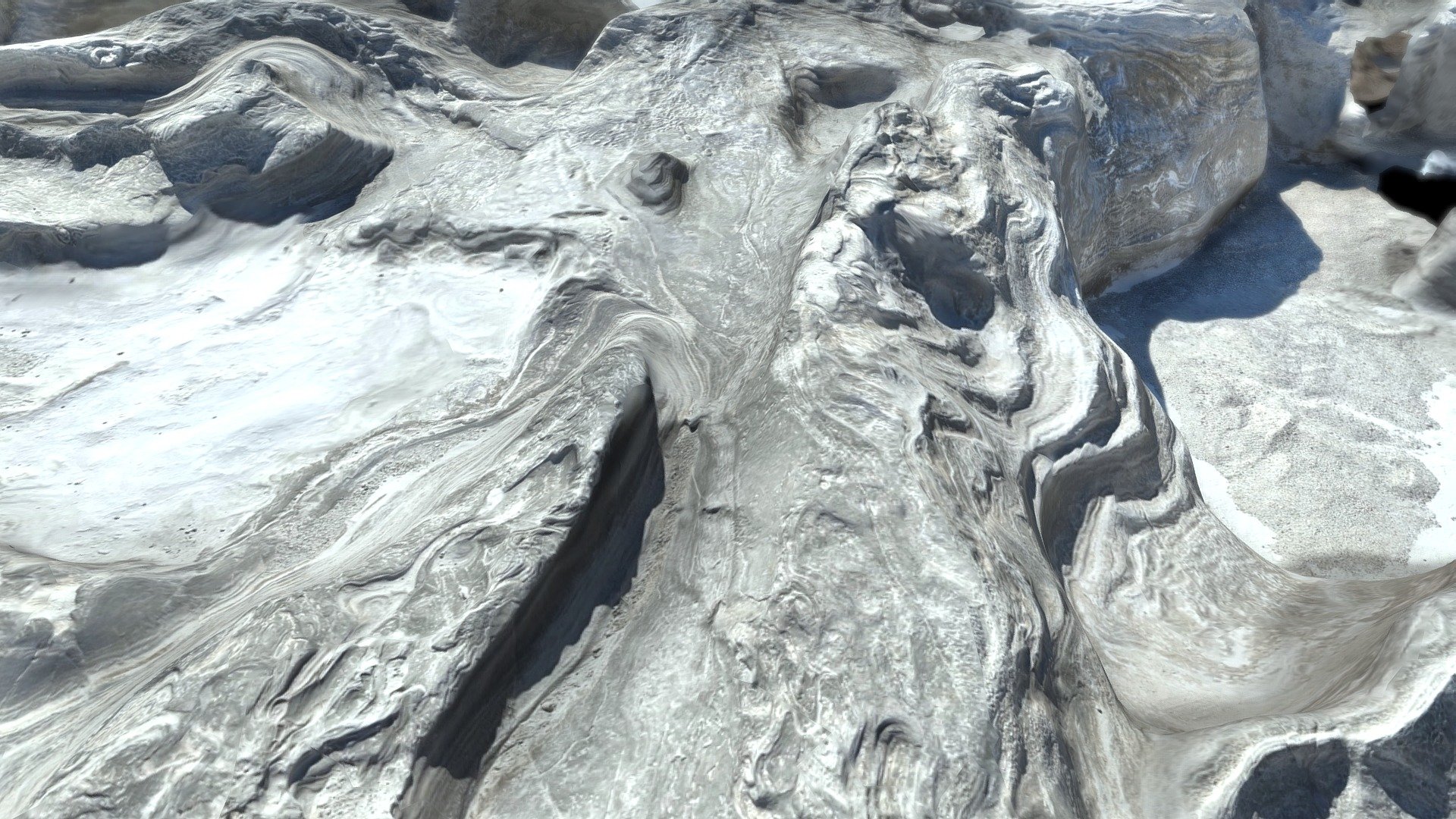 Lunar landscape on Earth (Sarakiniko) - Download Free 3D model by ...