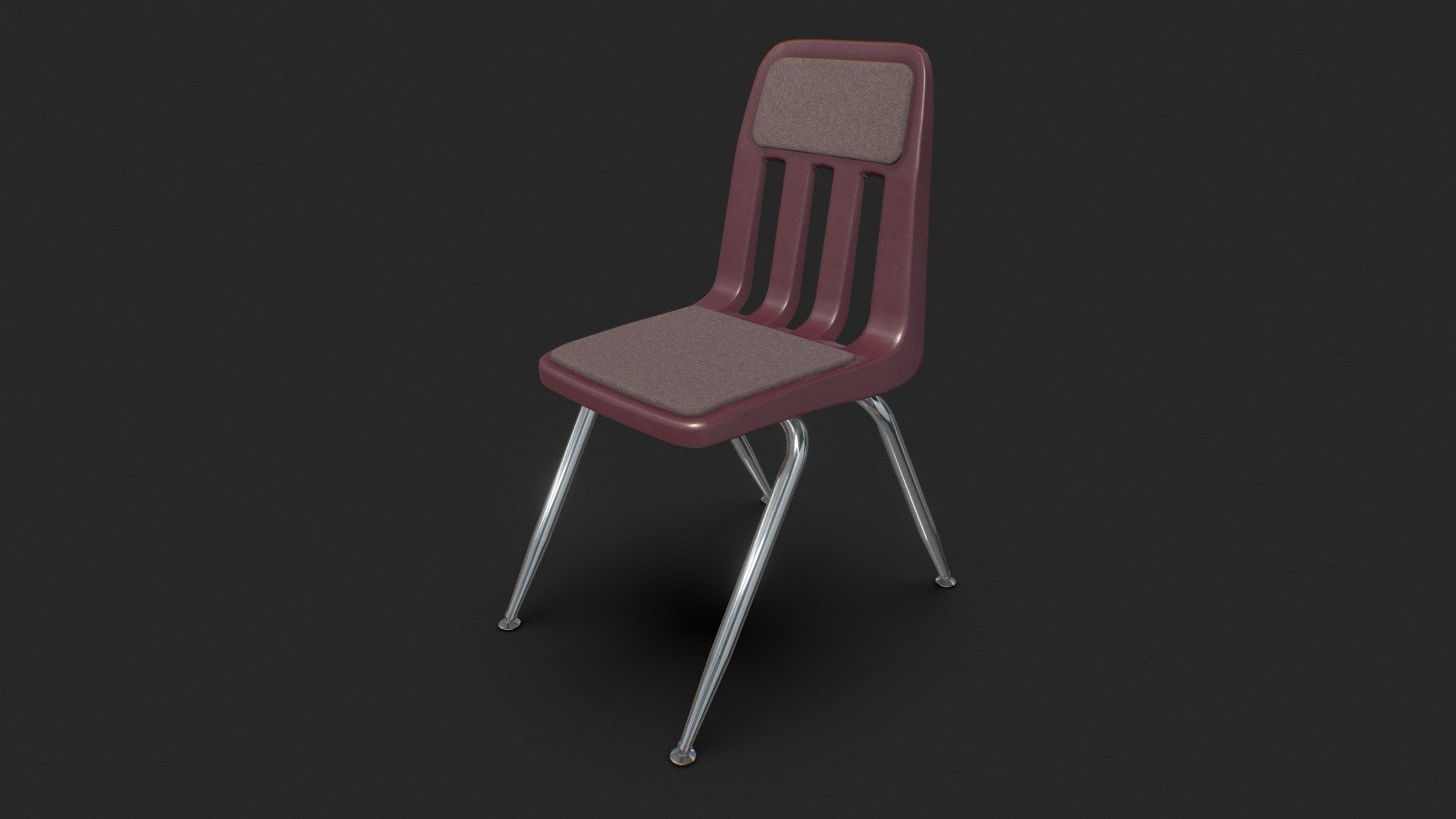 Padded School Chair - Buy Royalty Free 3D model by travisb93 [b2257c8 ...