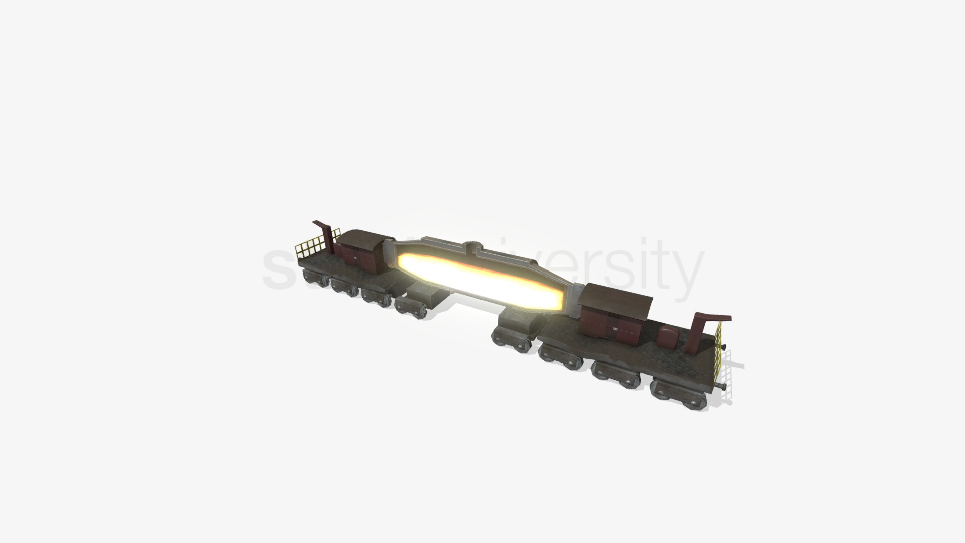 Torpedo Ladle Car - 3D model by steeluniversity [b225fb9] - Sketchfab