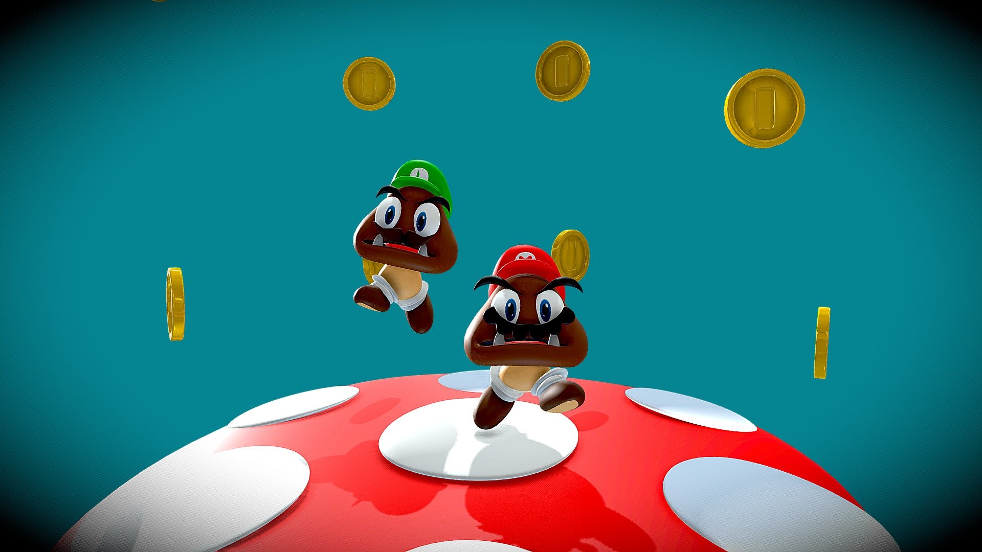 Mario y Luigi goomba - 3D model by CamilaCampo [b227696] - Sketchfab