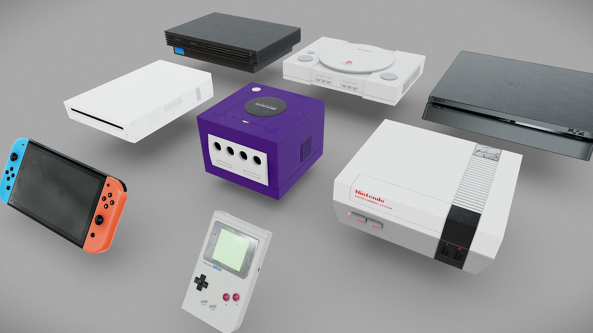 Videogame Console - Game \ VR ready - Buy Royalty Free 3D model by ...