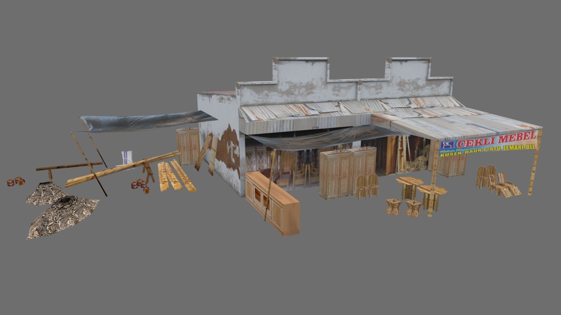 Tugas4 Toko Mebel - 3D model by Yogie_Kritink [b22f3c3] - Sketchfab