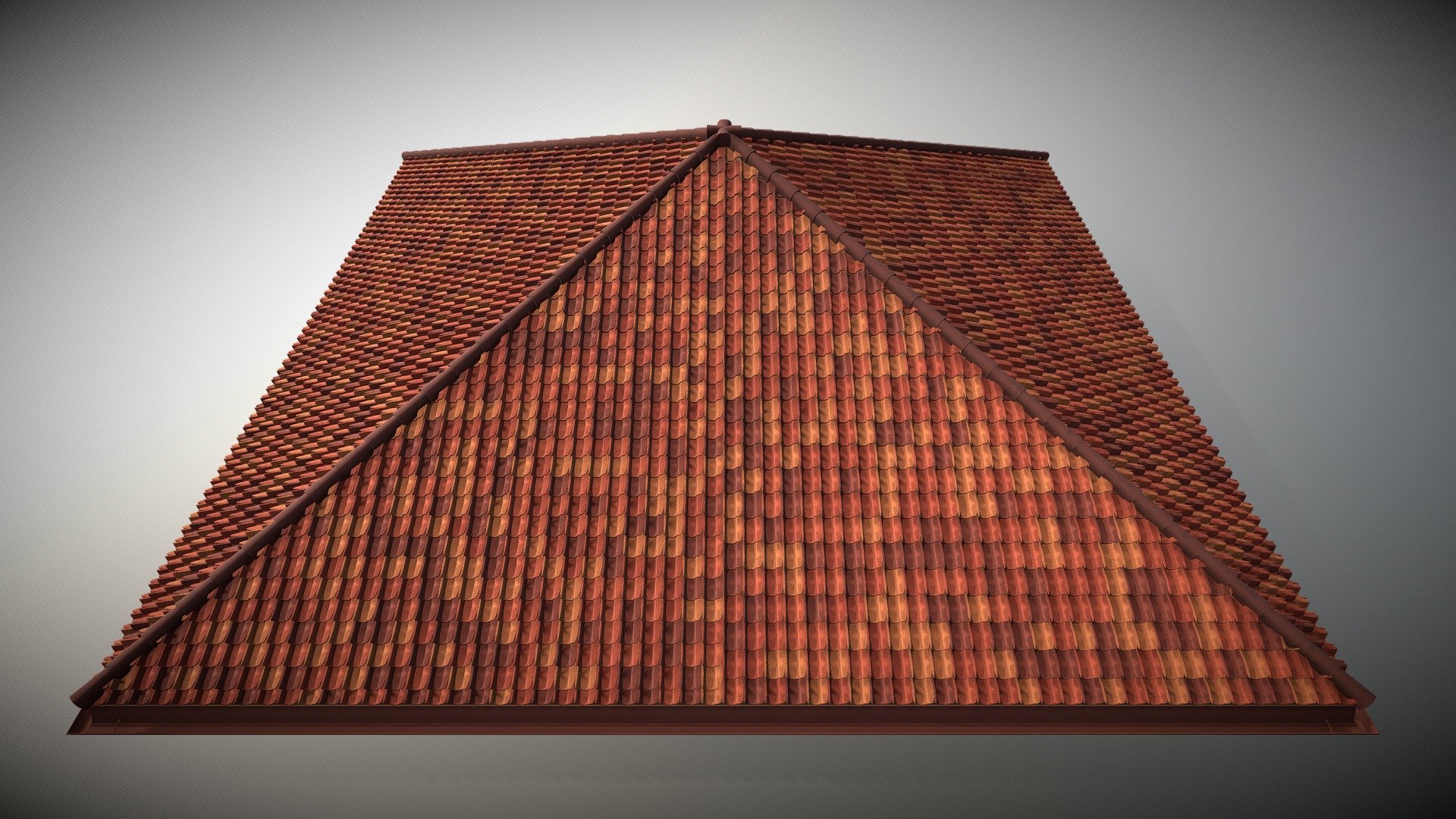 Hip clay roof 2315 - Buy Royalty Free 3D model by Jinda (@jindaarch ...