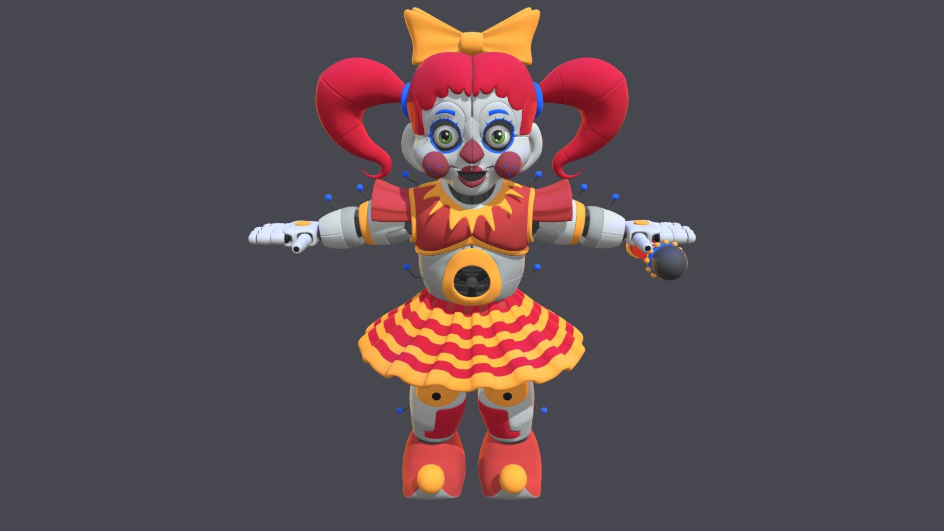 Circus Baby Stylized by cedêbe - Download Free 3D model by ...