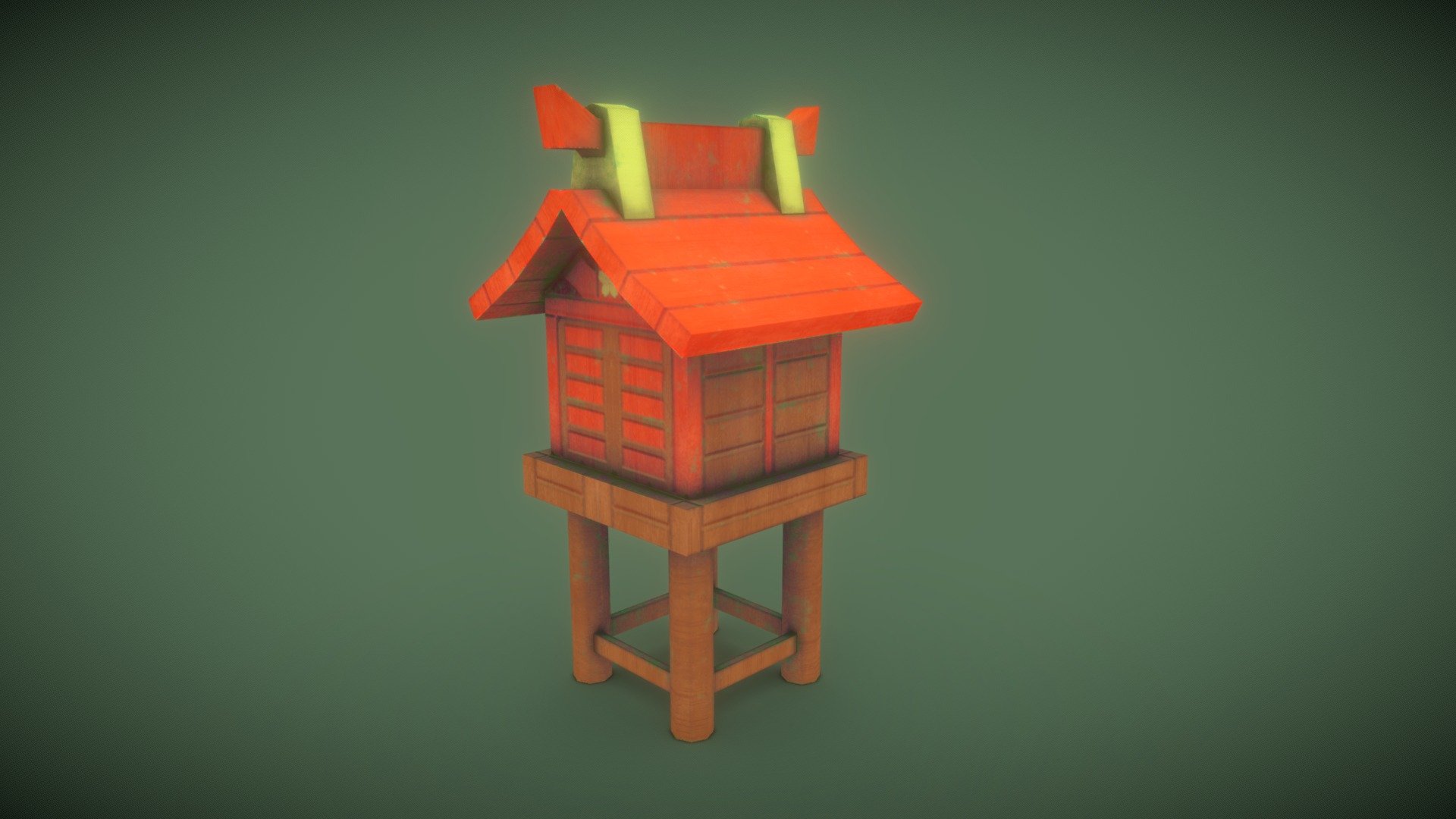 Celebi Shrine - Pokemon FanArt - 3D model by J. Beltran (@ilchampo ...