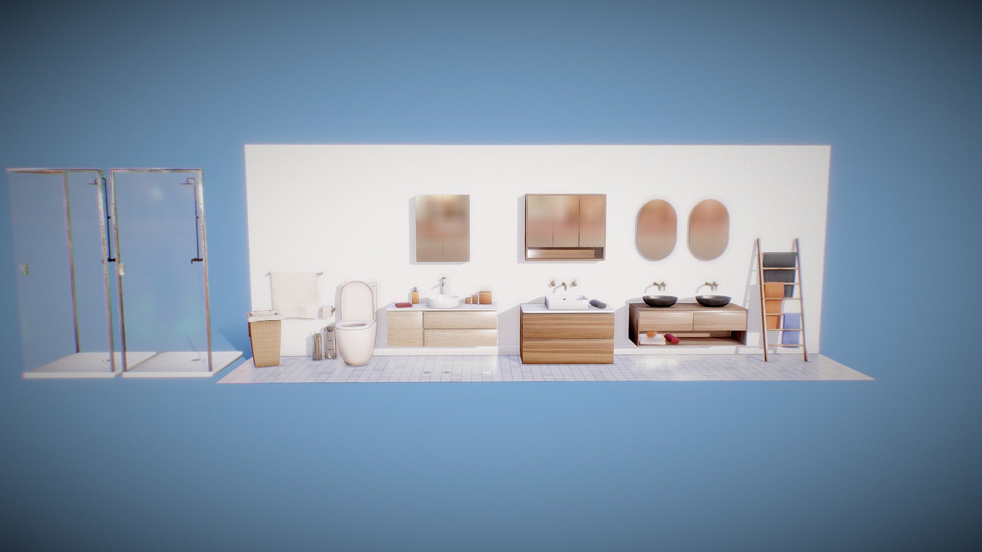Bathroom Asset Pack 01 - 3D model by IsolatedVertex [b23082d] - Sketchfab