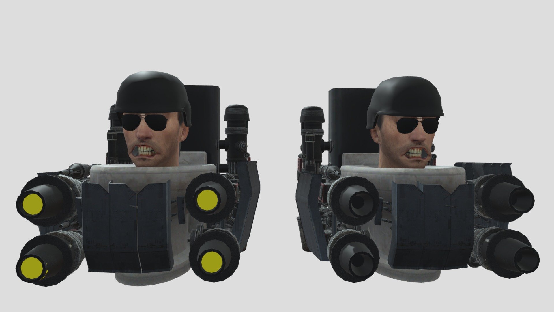 Upgraded Quad Laser Toliet V2 - Download Free 3D model by ...