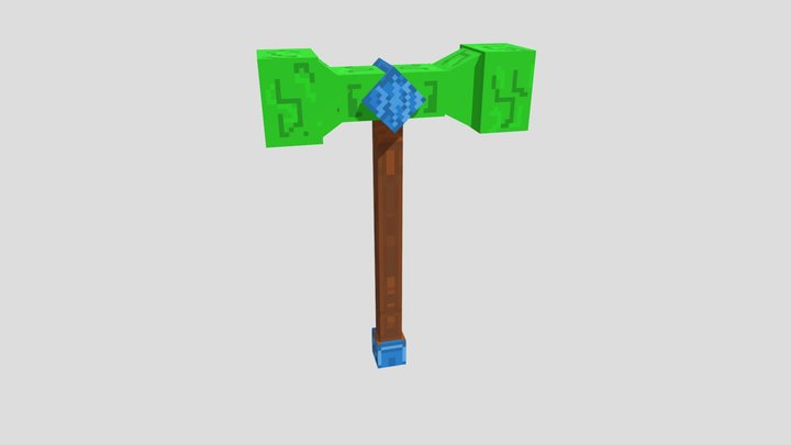 Minecraft Emerald Axe
