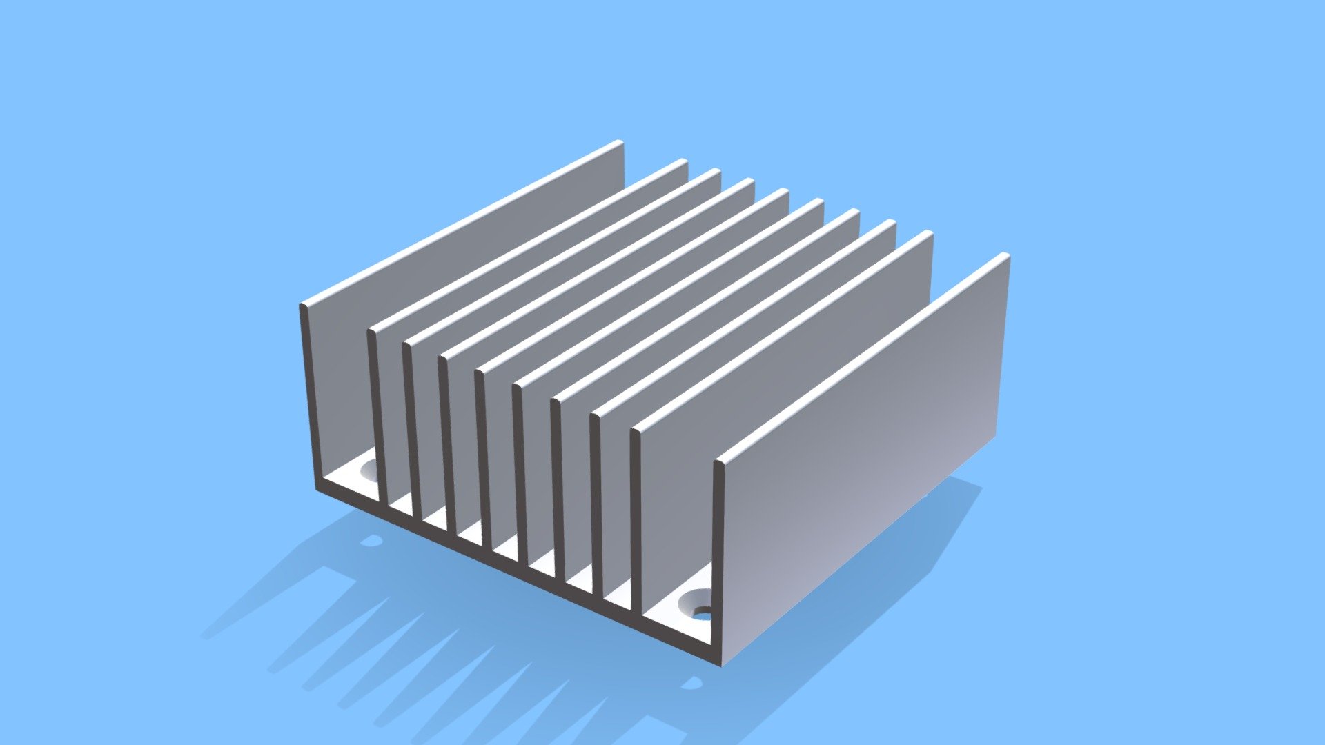 Aluminium Heat Sink - Download Free 3D model by MaazAwan [b232538 ...
