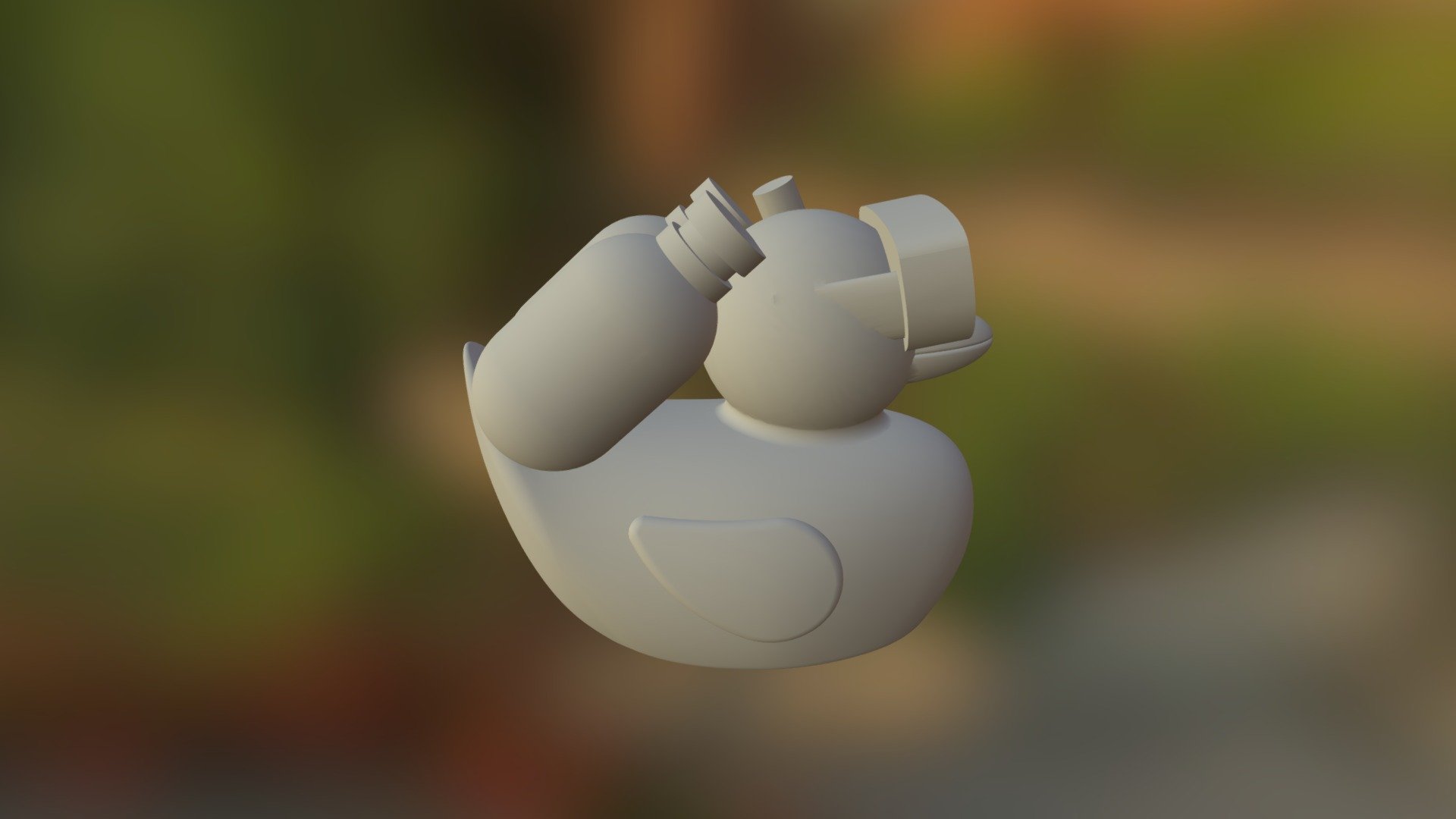 Scuba Duck - 3D model by Shared via 3DPrinterOS and SketchFab ...