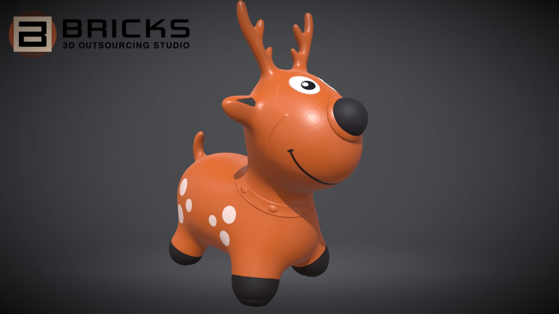 Jumping Deer Toy - Buy Royalty Free 3D model by Bricks Studio ...