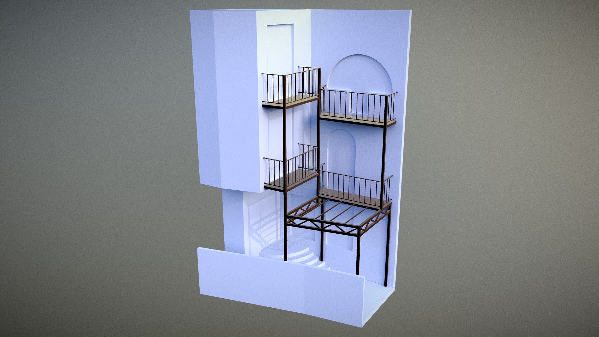 Balconys - 3D model by mgkovka [b234f8f] - Sketchfab