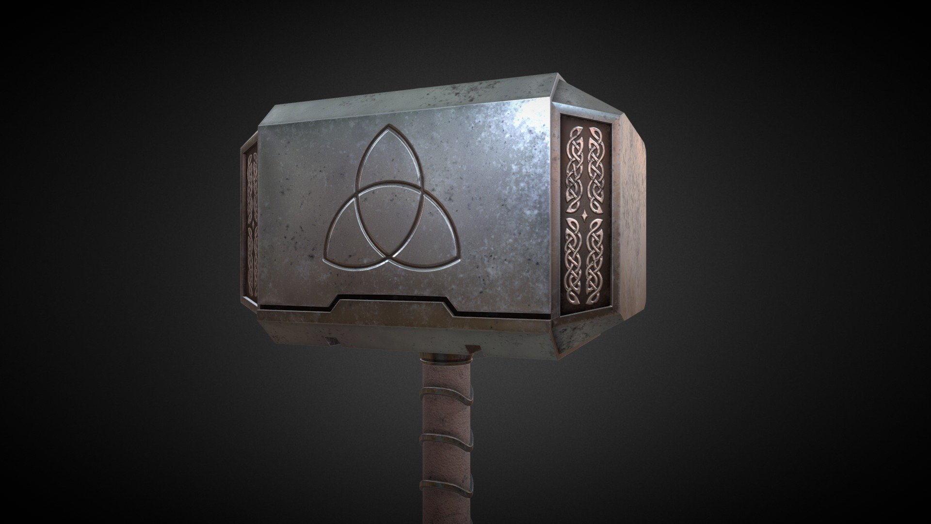 Mjolnir - Buy Royalty Free 3D model by dark-minaz [b236c6c] - Sketchfab ...
