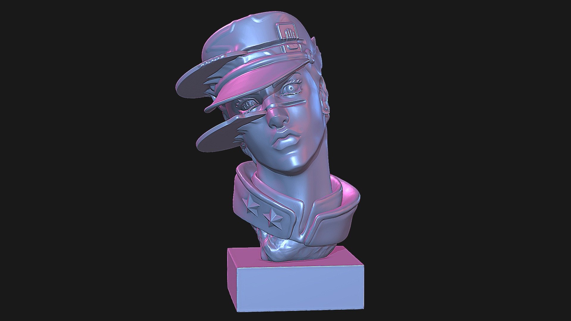 JOTARO KUJO BUST "CD SCENE" - 3D model by Salazar_Kane [b238148 ...