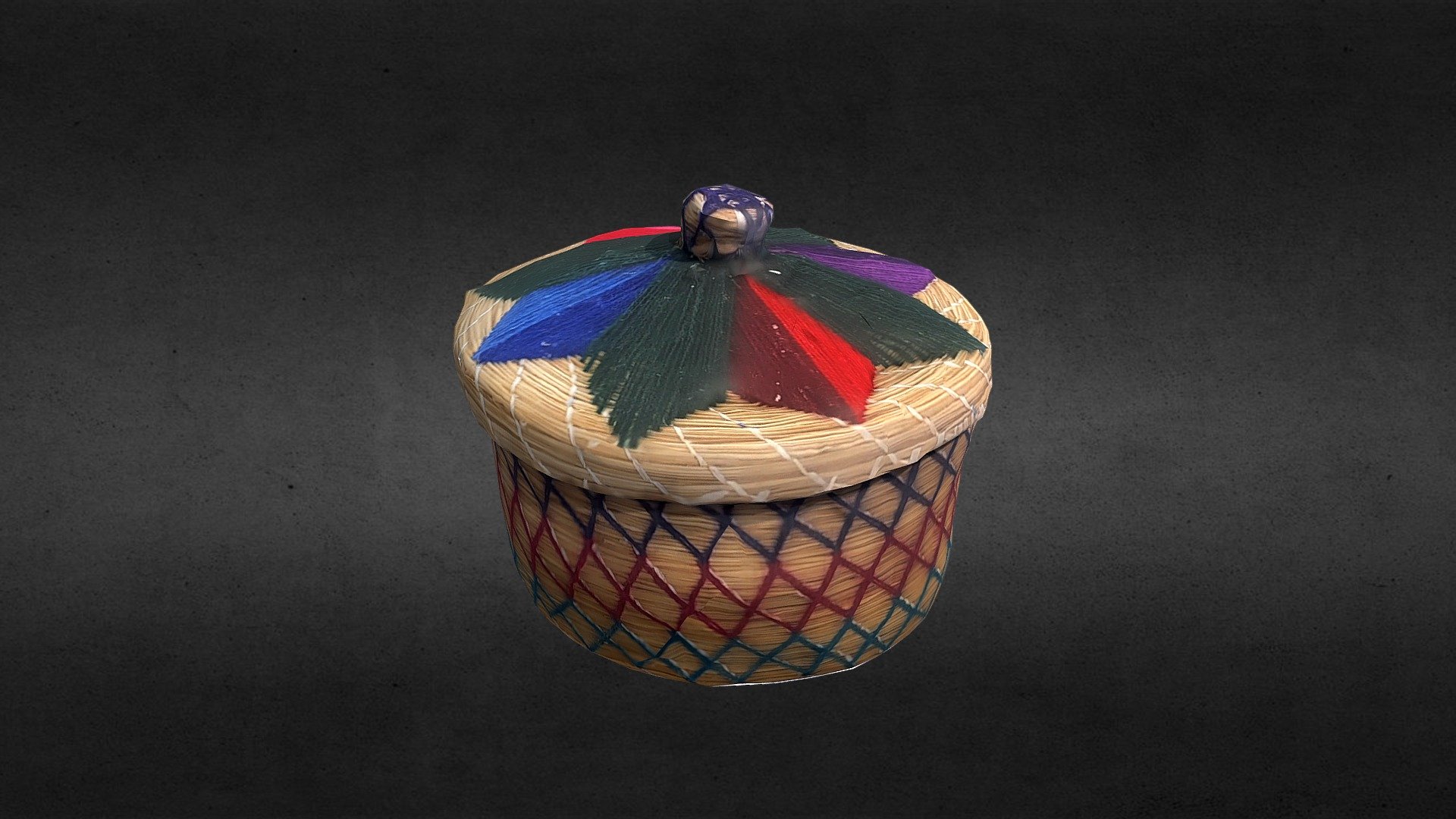 closed baskets for bread or tortillas in kitchen - Buy Royalty Free 3D ...