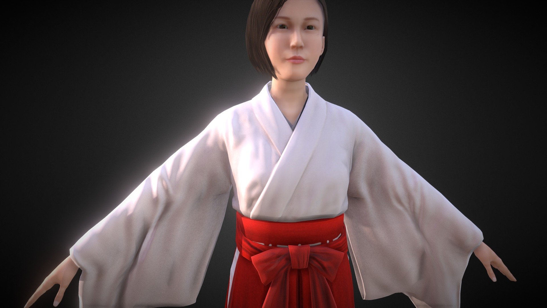 Japanese Miko - Buy Royalty Free 3D model by animod [b2392ee ...