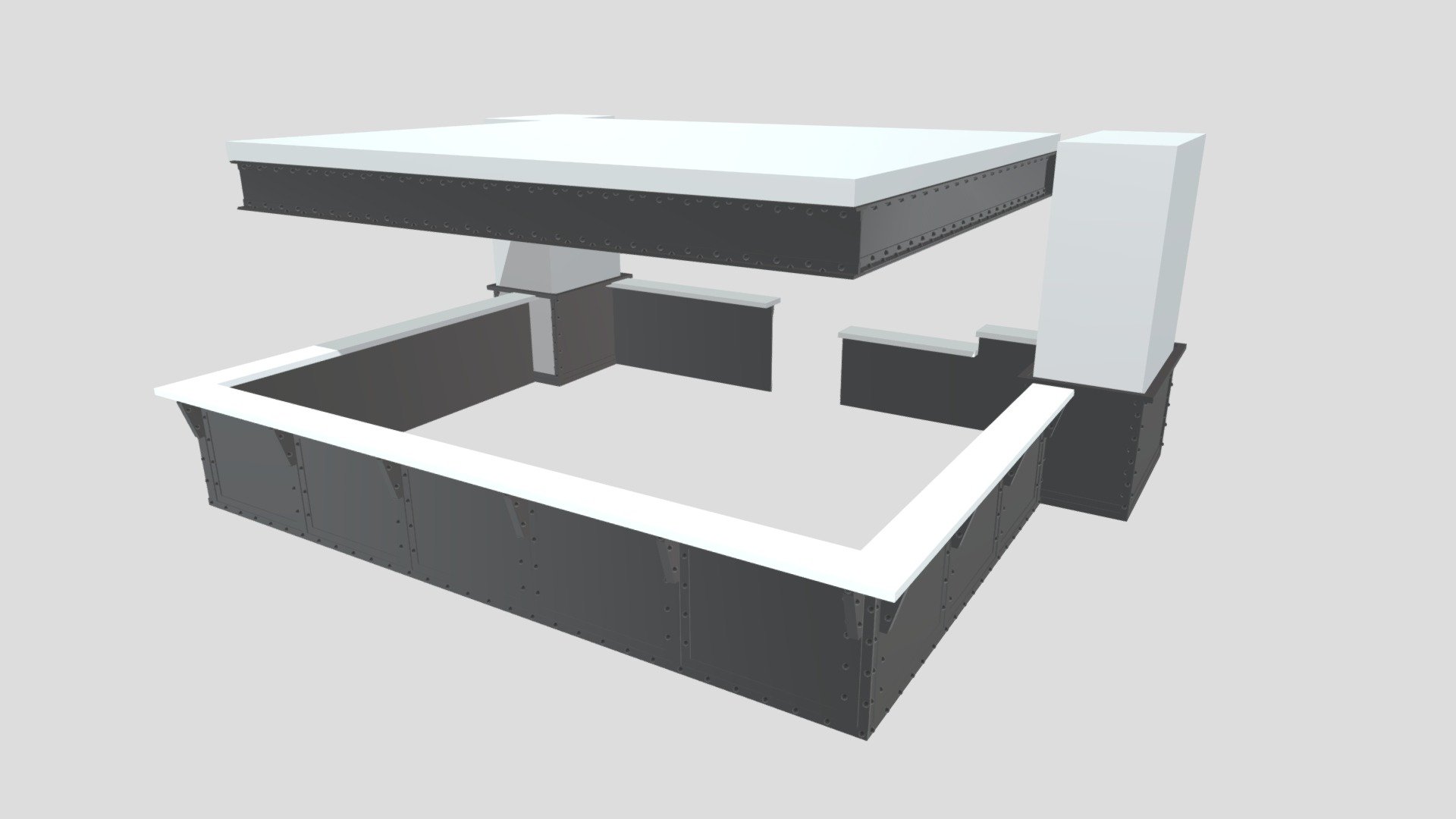 Hotel Counter - 3D model by featherbeams [b239c57] - Sketchfab