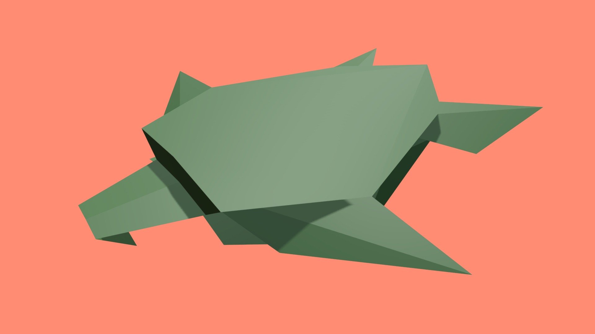 Origami Low Poly Turtle - 3D model by Lost Polygons (@lostpolygons ...