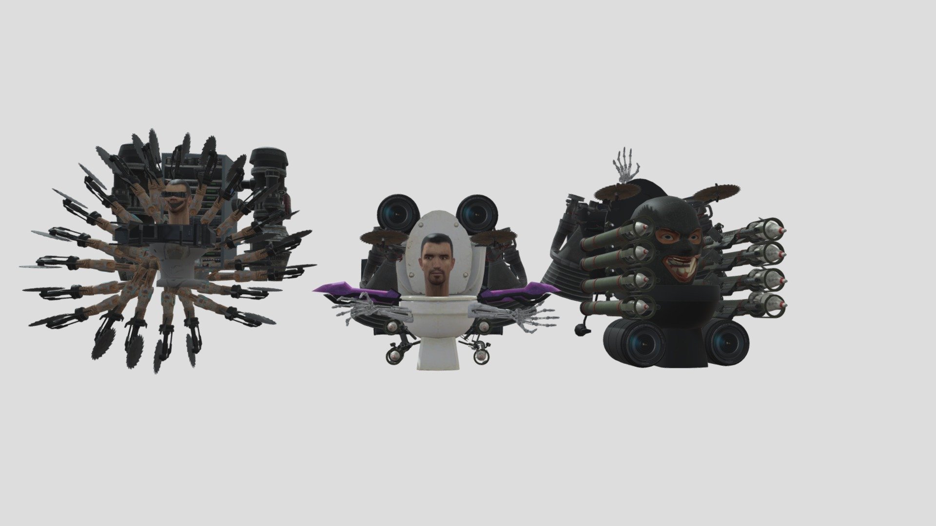 Evil Boss Trio - Download Free 3D model by BroThinksHesInTheNBA ...