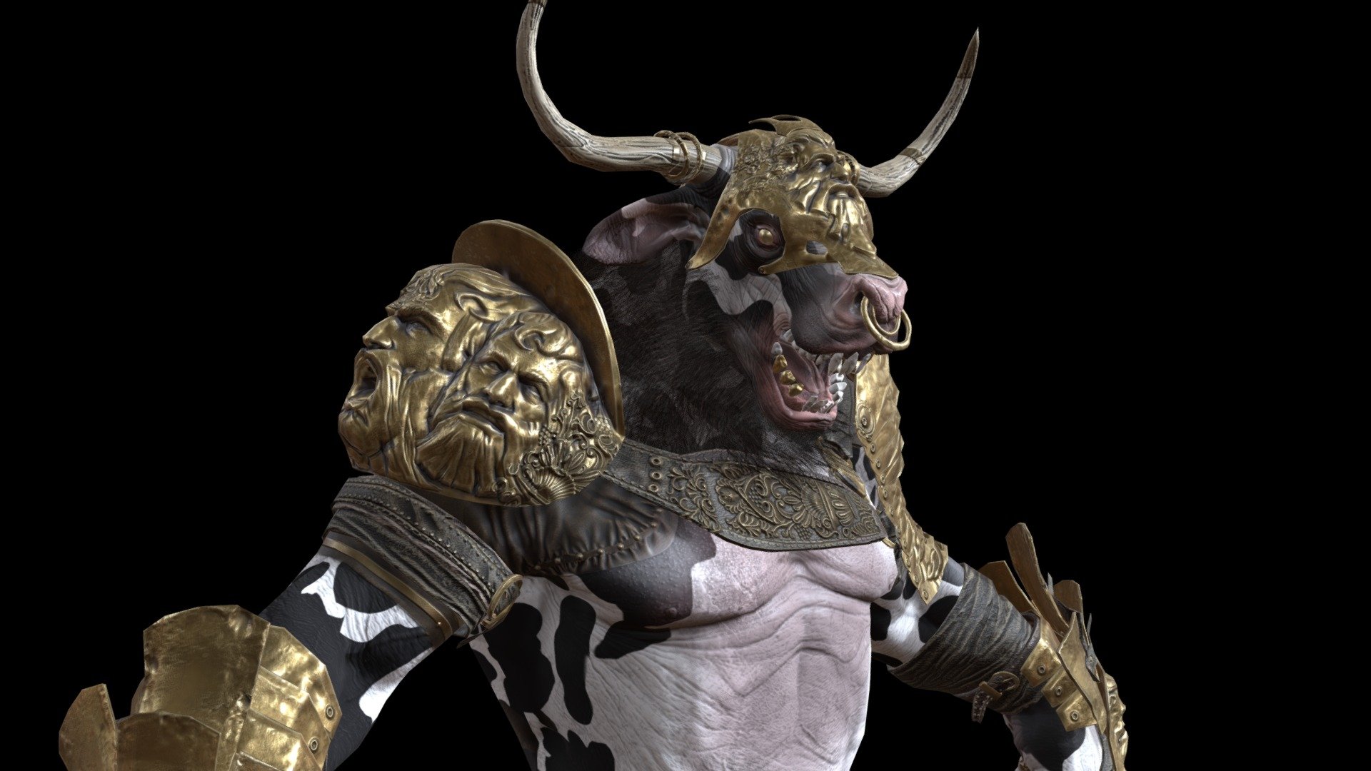 Minotaur - Buy Royalty Free 3D model by dremorn [b23f35c] - Sketchfab Store