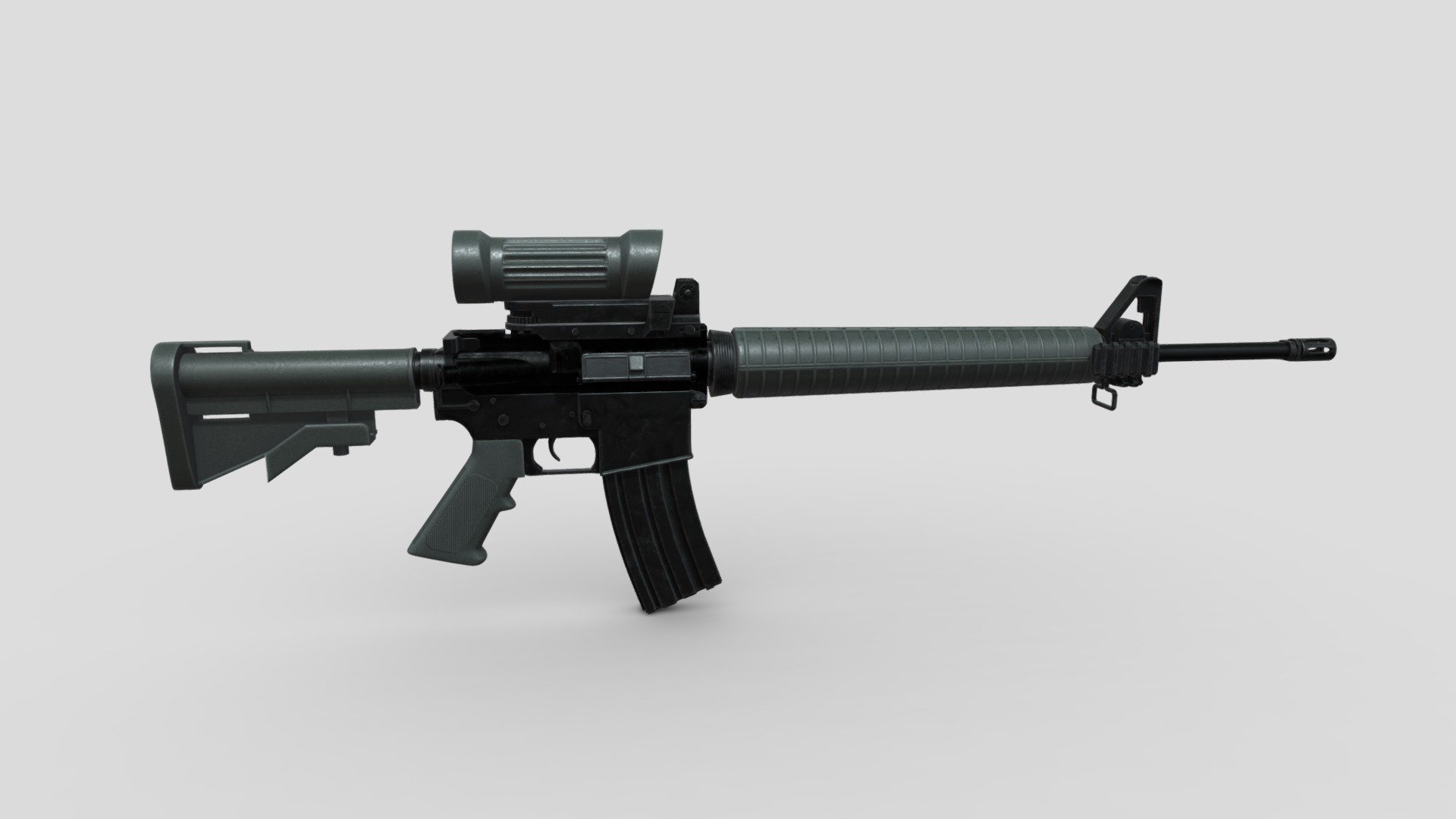 Colt Canada C7A2 - FBX - 3D model by Rutas (@Suandoa) [b23fbf5] - Sketchfab