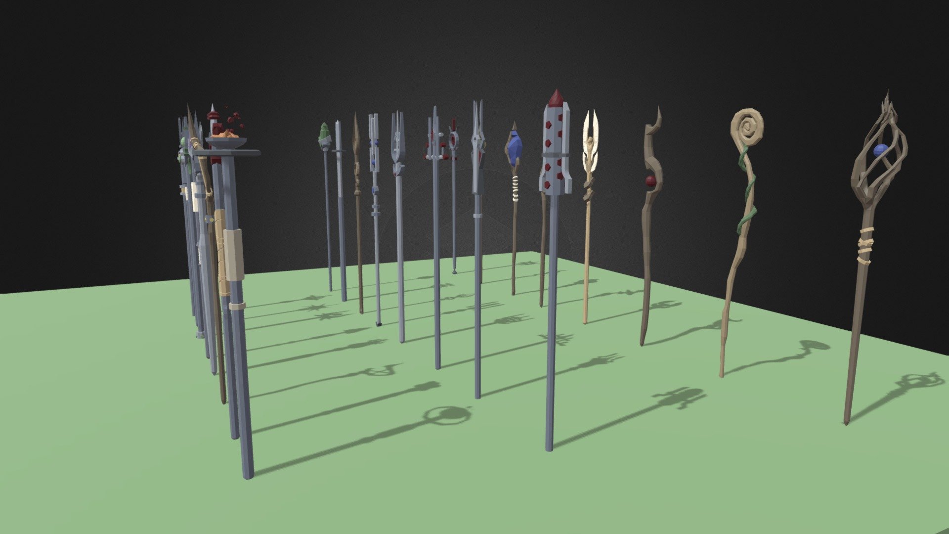 Cane 3D low Poly Models - 3D model by craftpix_net [b242370] - Sketchfab