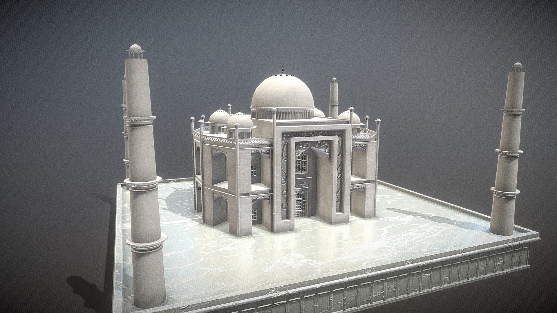 Taj Mahal - Buy Royalty Free 3D model by Zhang Shangbin ...