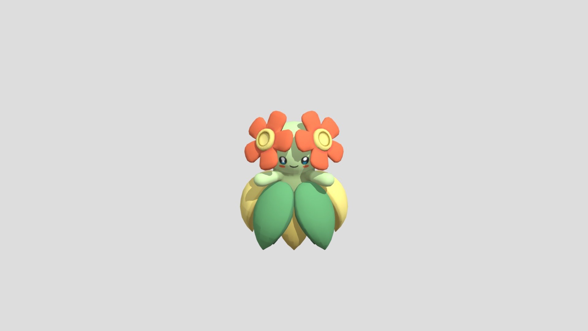 3DS - Pokemon X Y - 182 Bellossom - Download Free 3D model by ...