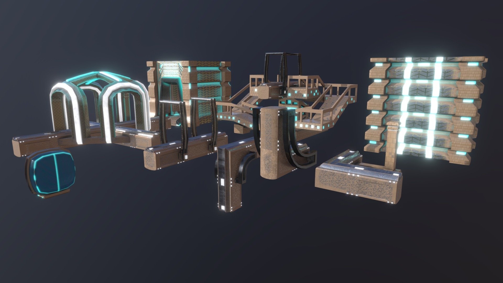 Modular Props: SkyRail - Download Free 3D model by JHXC [b247079 ...