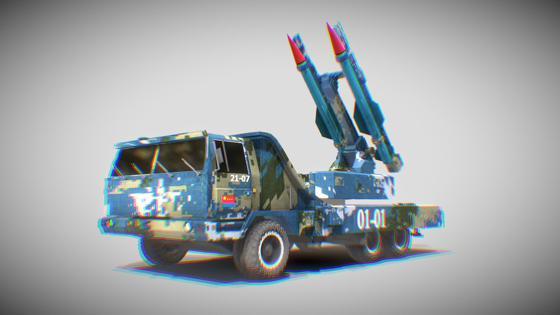 Red flag 12 anti-aircraft missile - Buy Royalty Free 3D model by ...