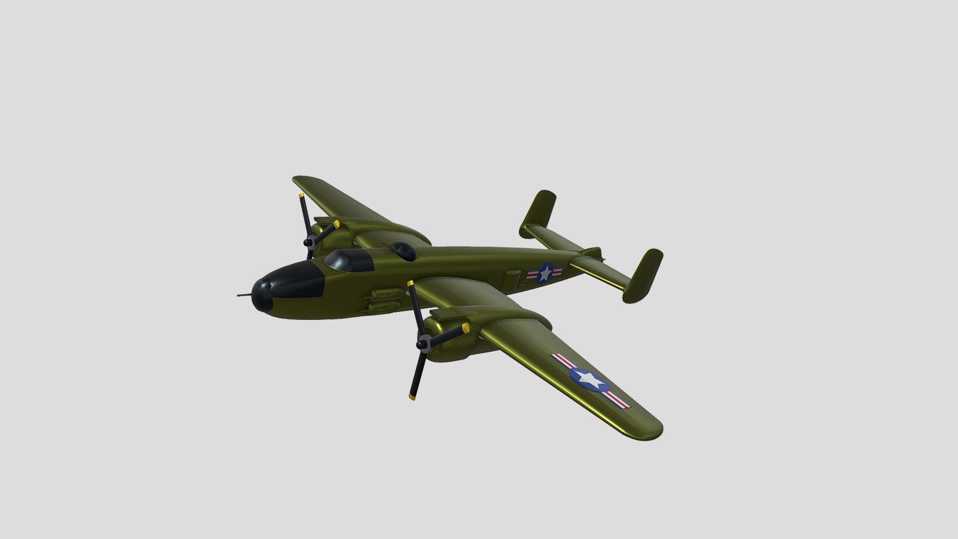 North American B-25J Mitchell - Download Free 3D model by Spark_Customs ...