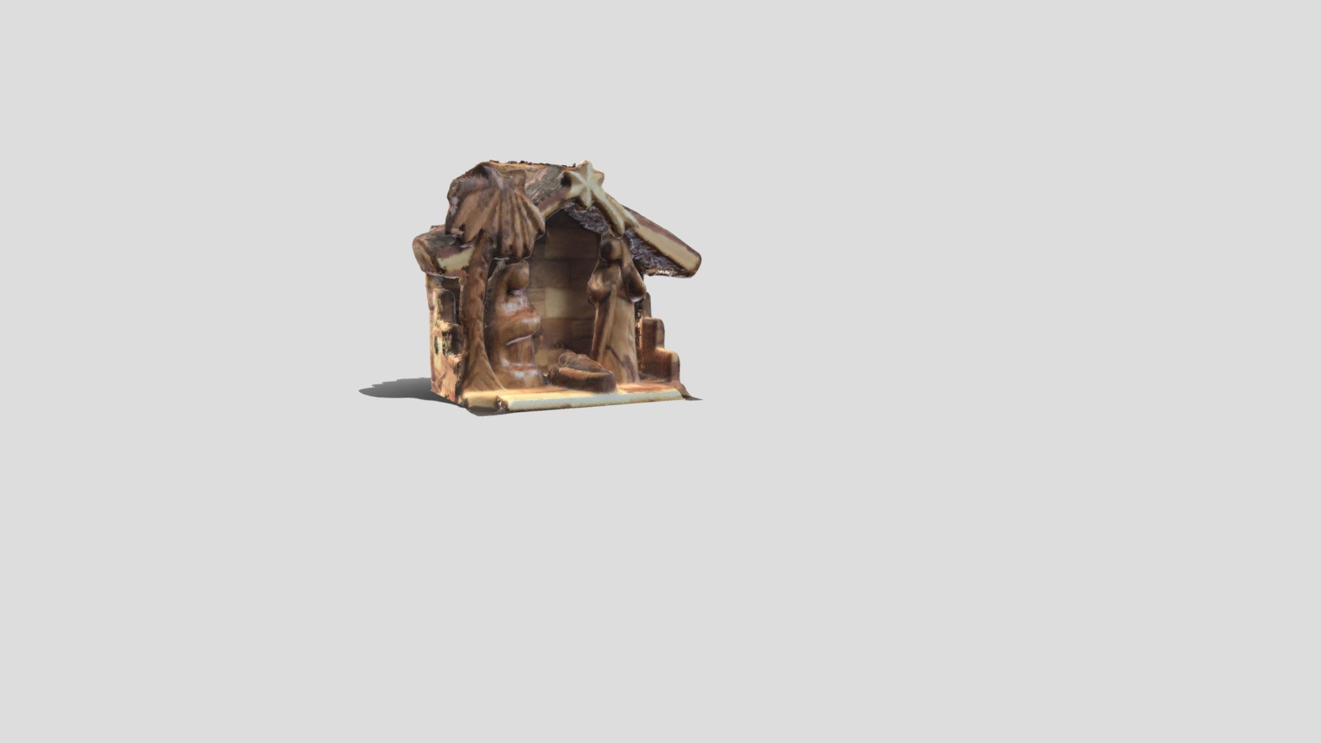 Handmade Wood Nativity - Download Free 3D model by kristinwakeland ...
