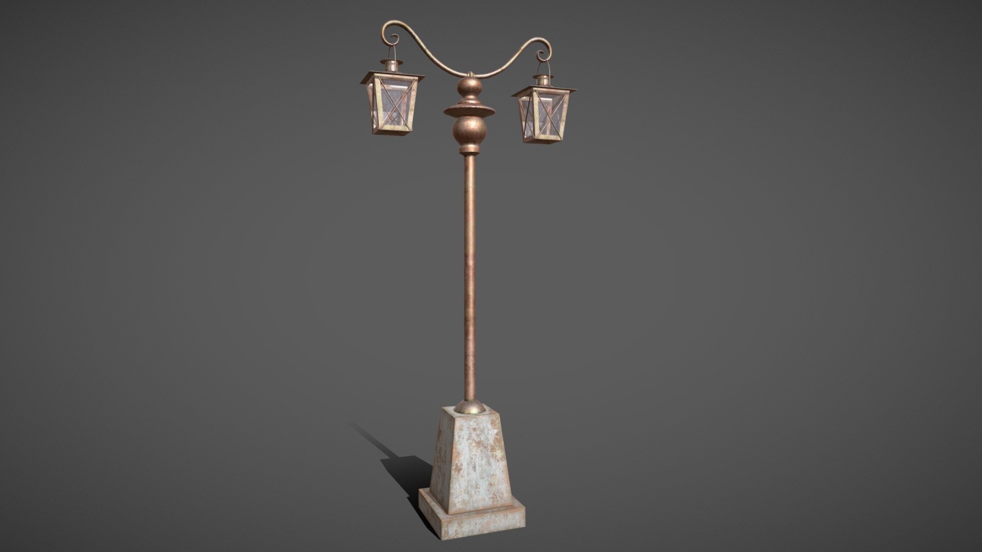 Steampunk street light - Download Free 3D model by assetfactory ...