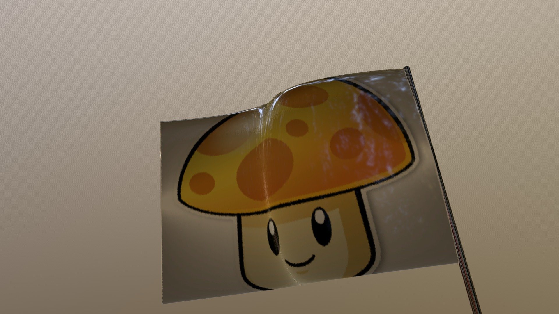 Sun shroom flag - Download Free 3D model by noahtdm6 [b24b264] - Sketchfab