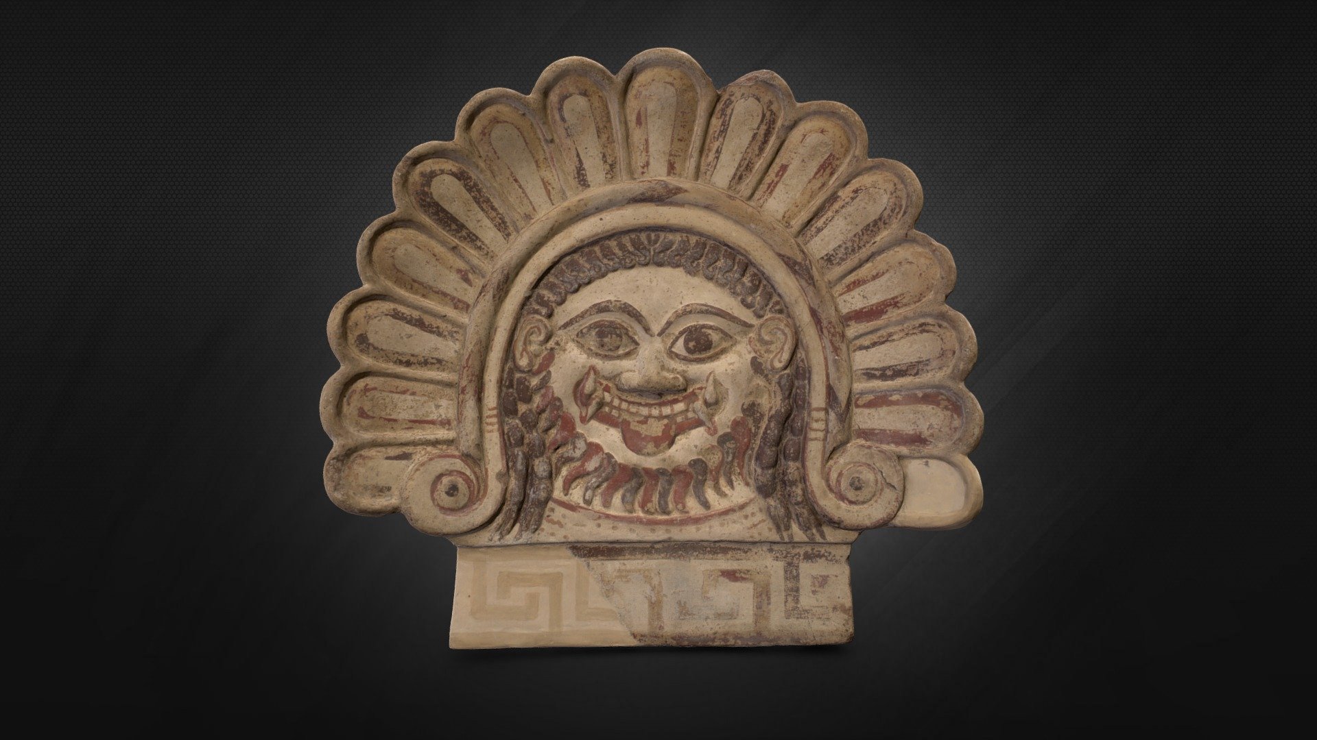 Antefix Gorgó-maszkkal - 3D model by Museum of Fine Arts, Budapest ...