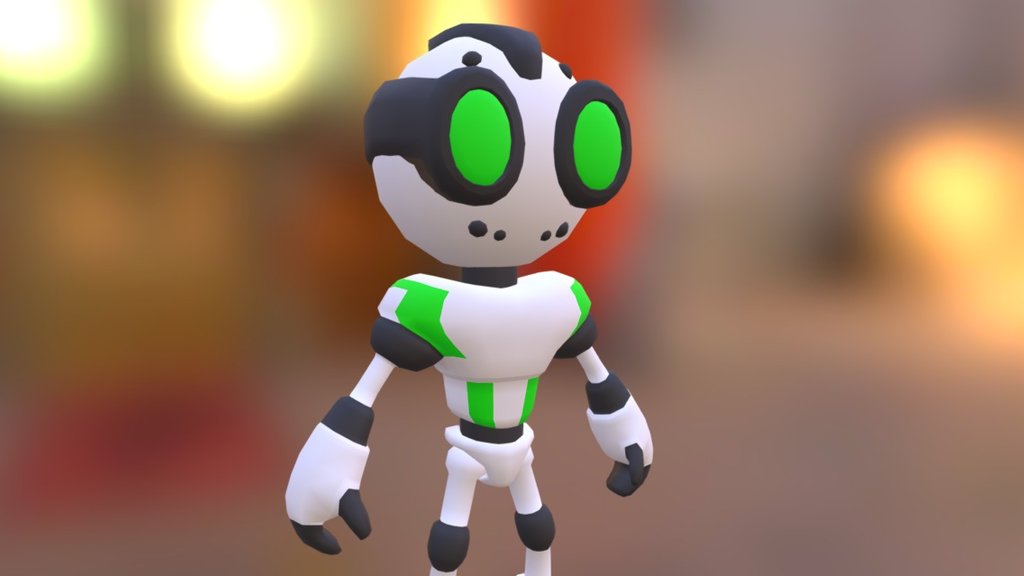 Small Robot - 3D model by Ceedeekay [b24ccb6] - Sketchfab
