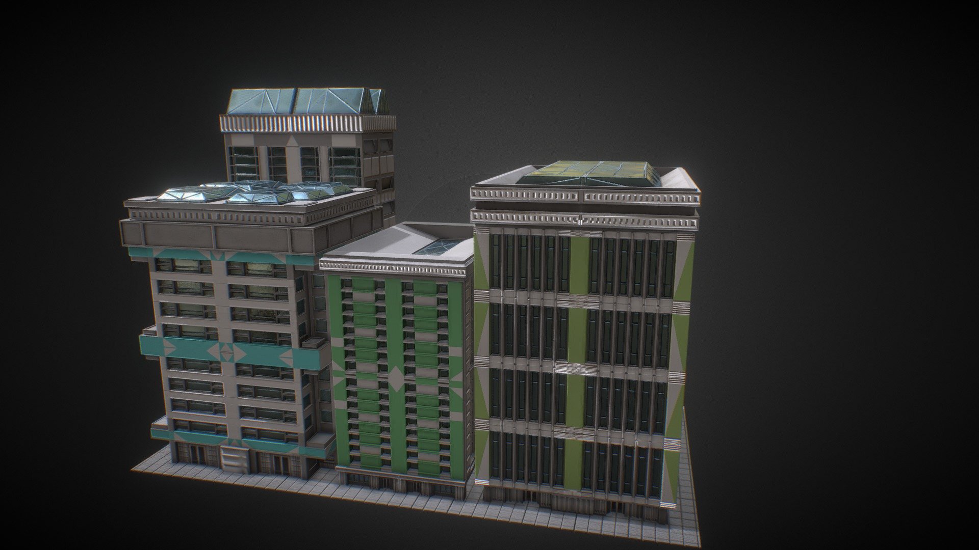 Low Poly Building Assets_15 - 3D model by _voxel_ [b24ed0b] - Sketchfab